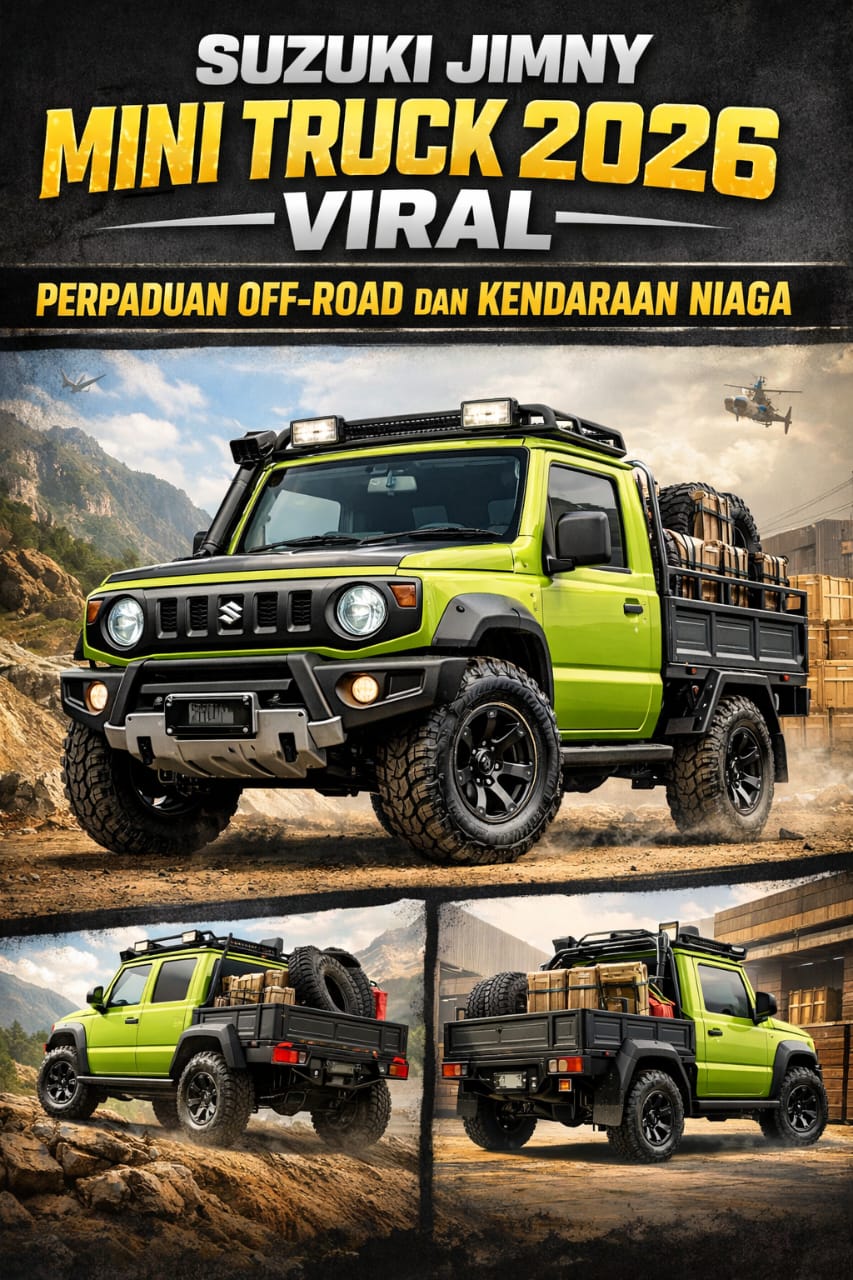 Jimny Mini Truck 2026 Jadi Perbincangan: Konsep Off-Road Bertemu Fungsi ...