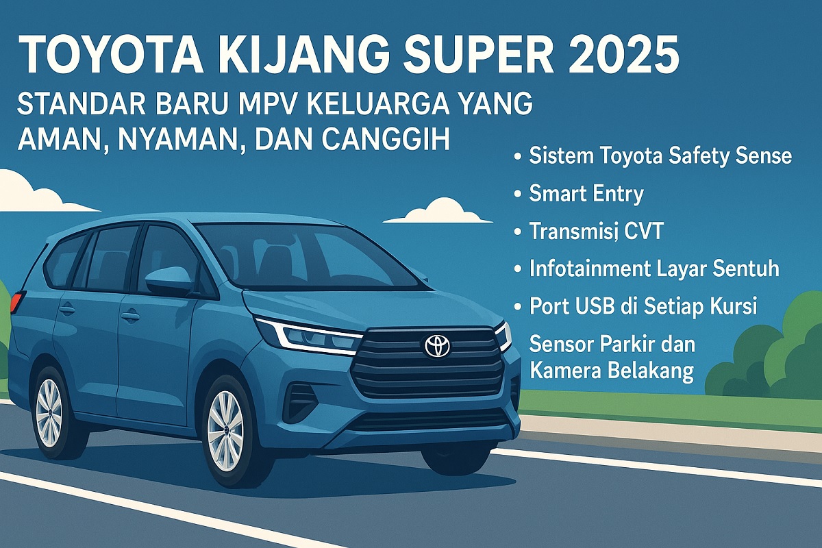 Toyota Kijang Super 2025: Standar Baru MPV Keluarga yang Aman, Nyaman ...