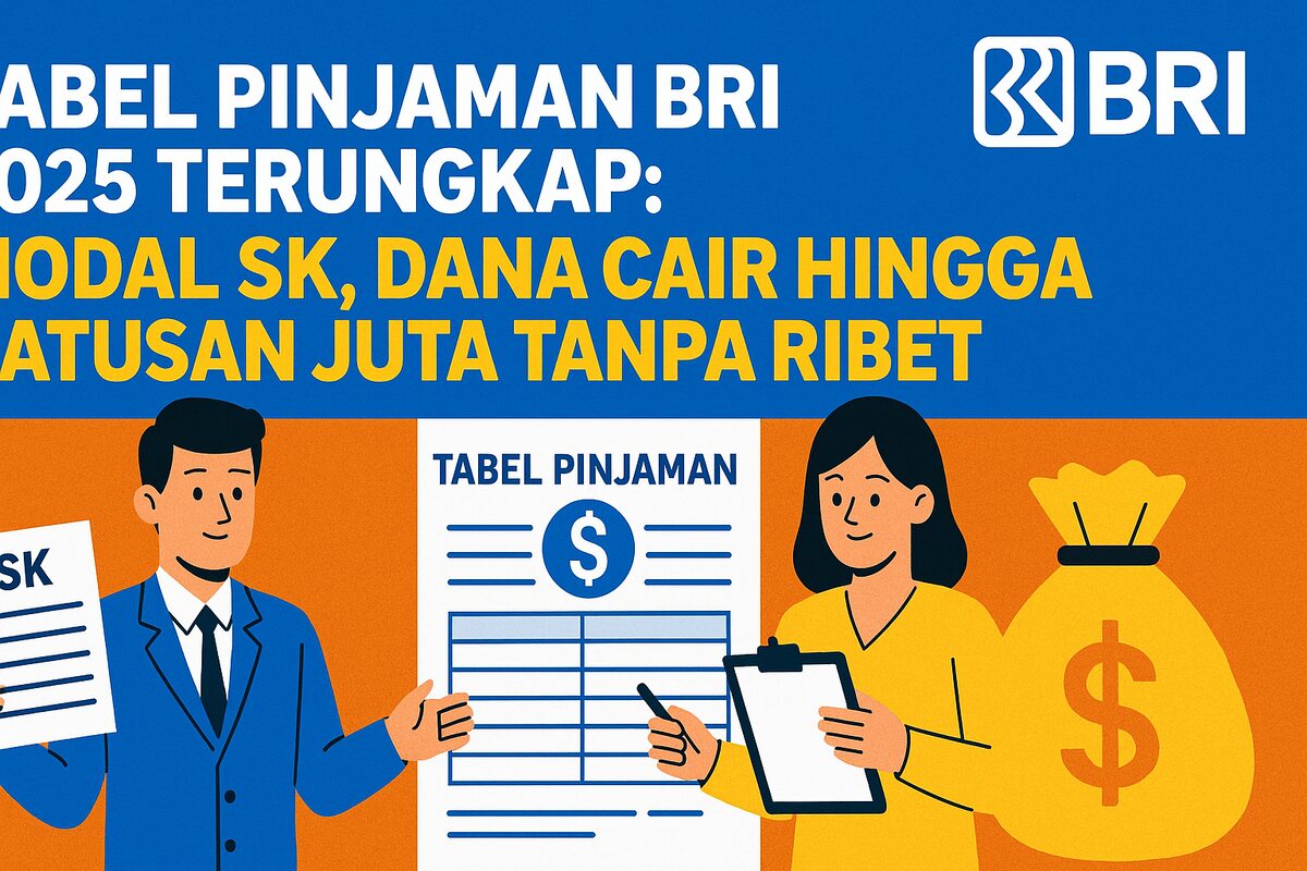 Tabel Pinjaman BRI 2025 Terungkap: Modal SK, Dana Cair Hingga Ratusan ...