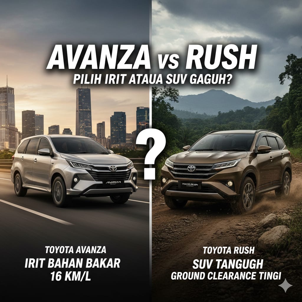 Perbandingan Efisiensi BBM Toyota Avanza vs Rush