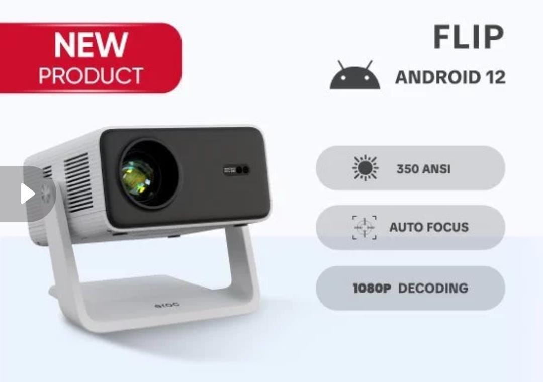 Produk Terbaru Fitur Canggih EROC Smart Projector FLIP: Proyektor ...