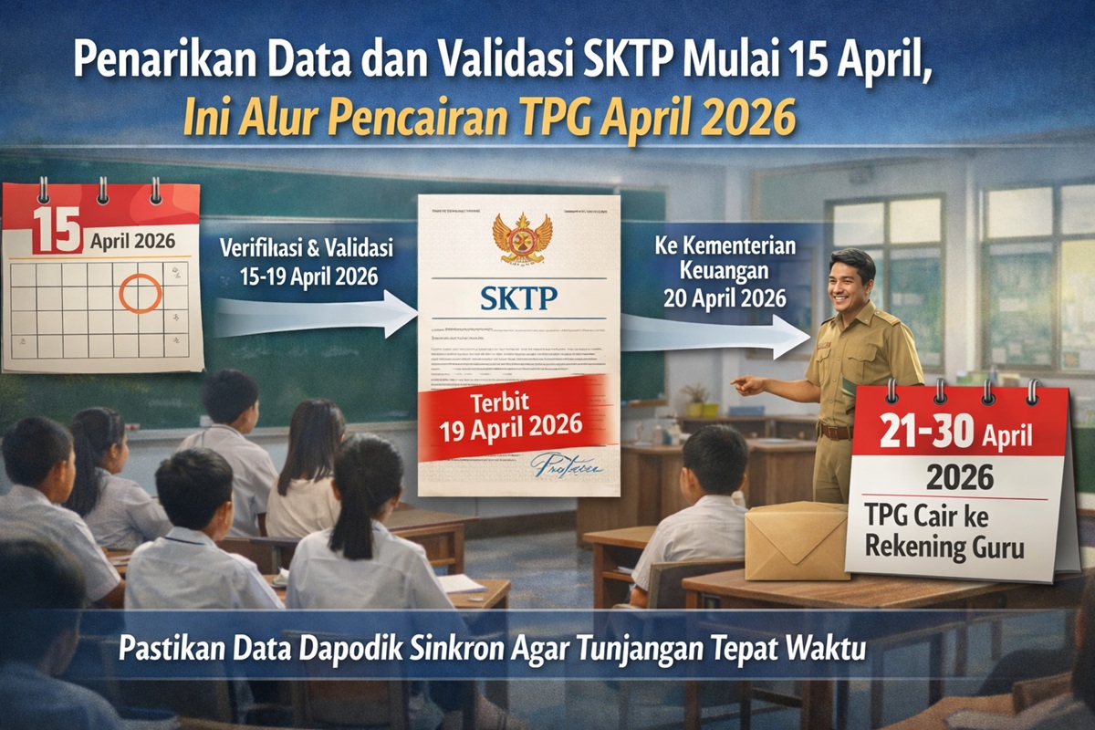 Alur Pencairan TPG April 2026: Penarikan Data dan Validasi SKTP Mulai ...