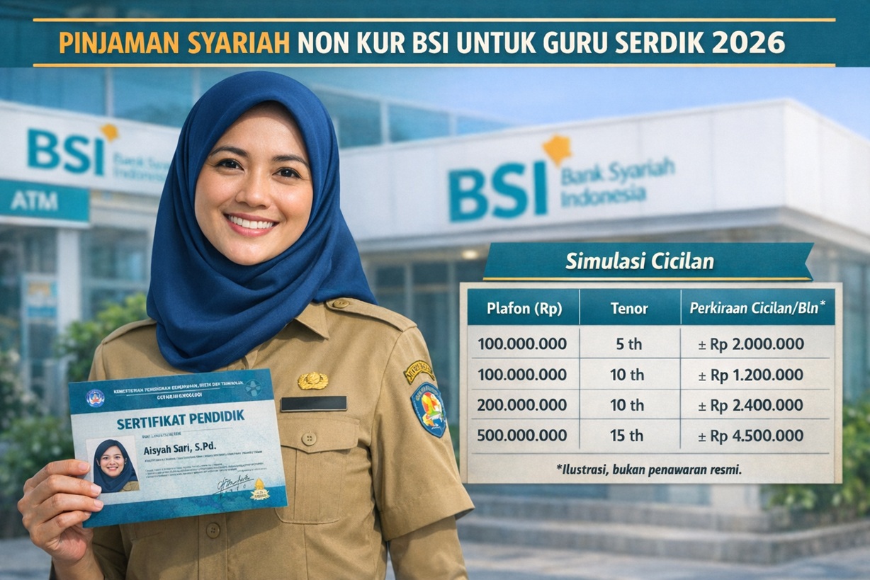 Bank BSI Buka Pinjaman Syariah Non KUR untuk Guru Serdik 2026: Tanpa ...