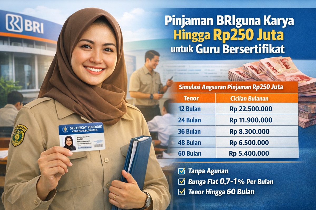 BRI Buka Pinjaman Tanpa Agunan hingga Rp250 Juta untuk Guru Serdik di ...