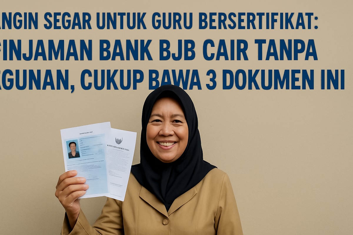 Angin Segar untuk Guru Bersertifikat: Pinjaman Bank BJB Cair Tanpa ...