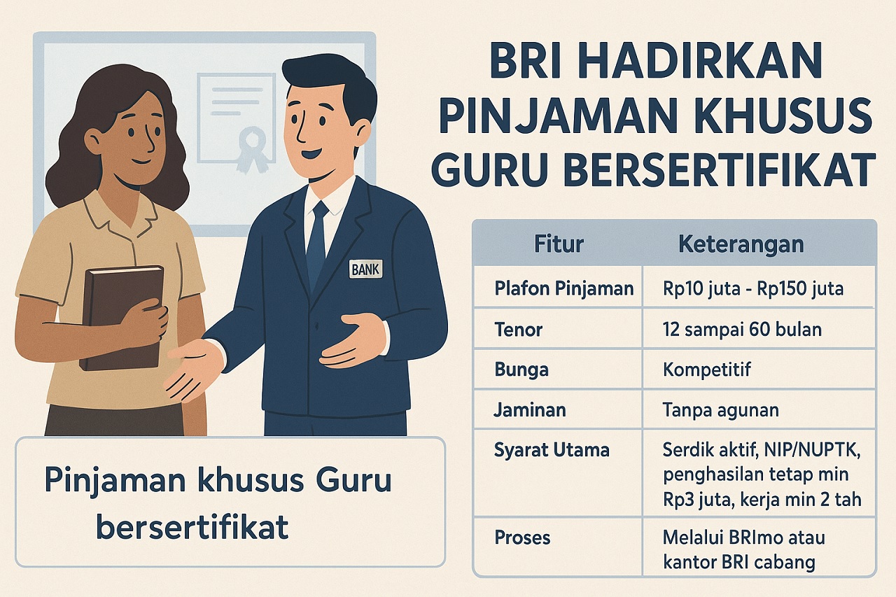 Bank BRI Berikan Pinjaman Khusus Guru Pemilik Serdik November 2025, Ini ...