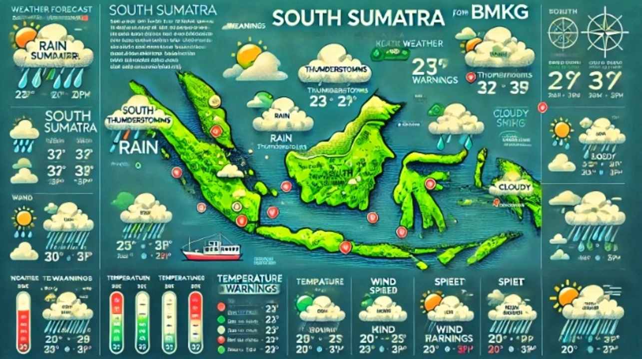Info BMKG: Hujan Petir dan Angin Kencang Diprediksi Terjadi di Sumsel ...